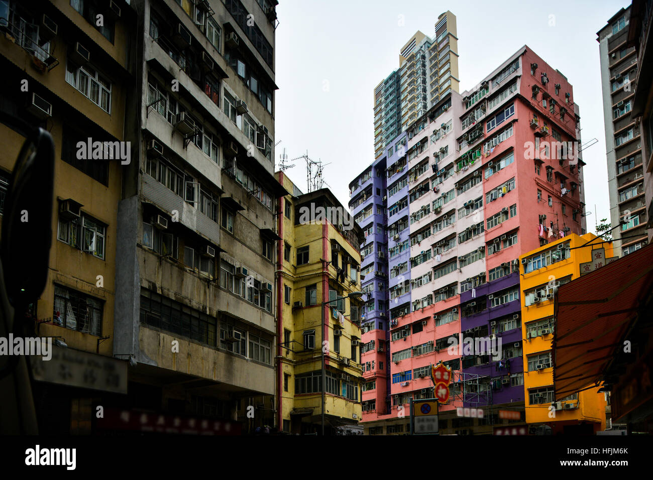 Hong Kong high density housing apartments Stock Photo - Alamy