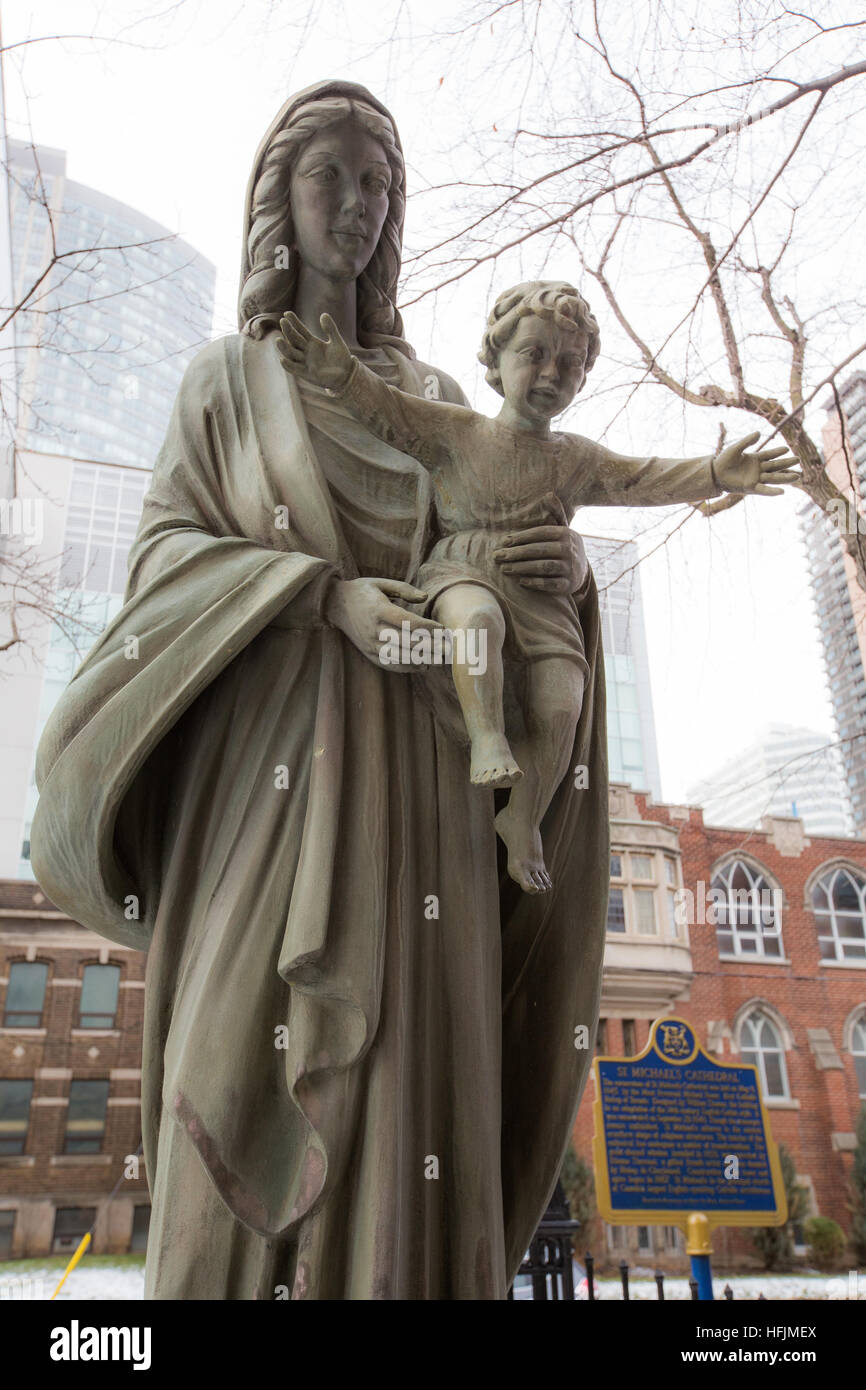 oronto St Michael Church Marian statue Stock Photo - Alamy