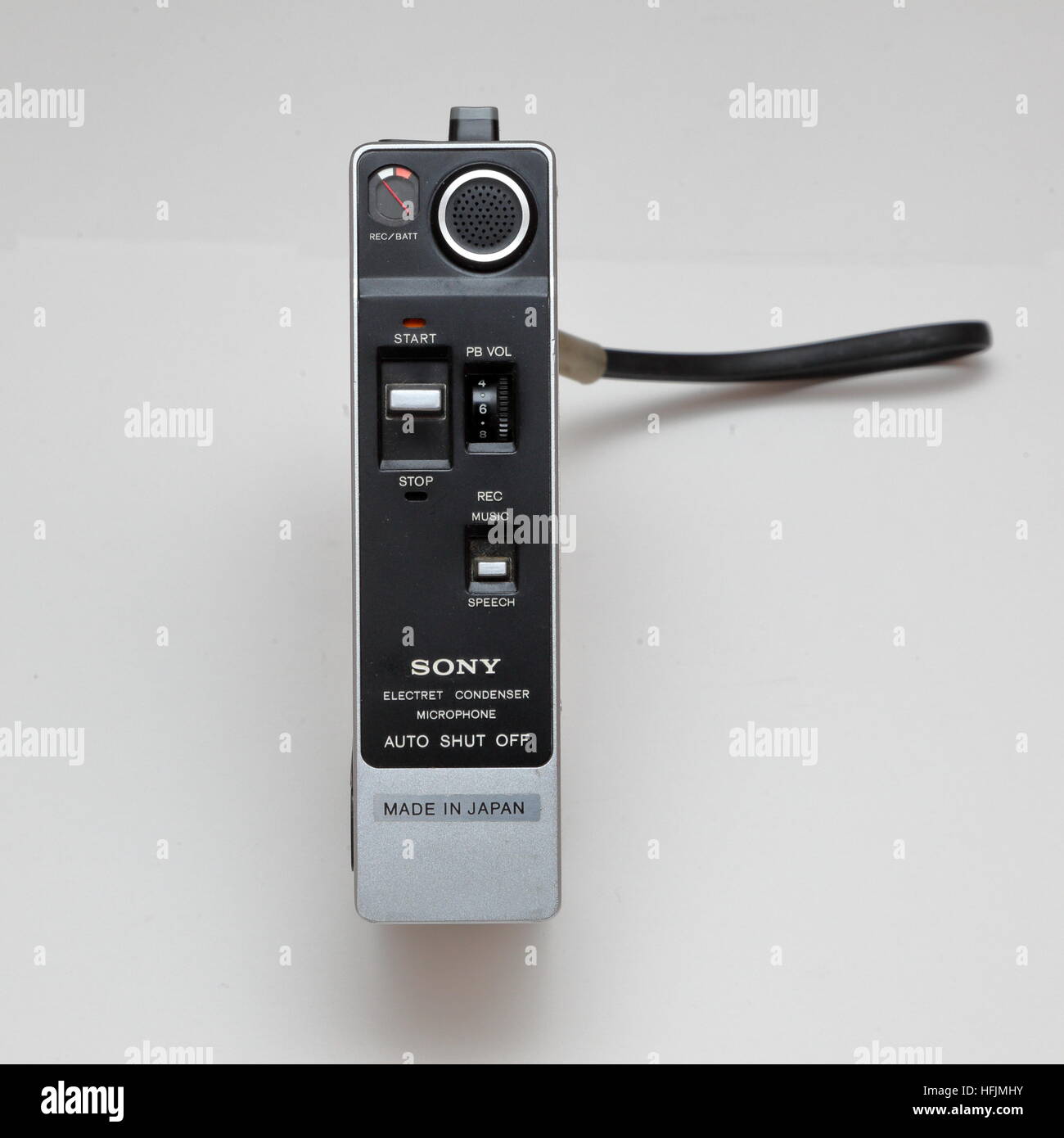 Sony Tc 55 Portable Cassette Tape Player Recorder Showing Front Control Panel And Microphone