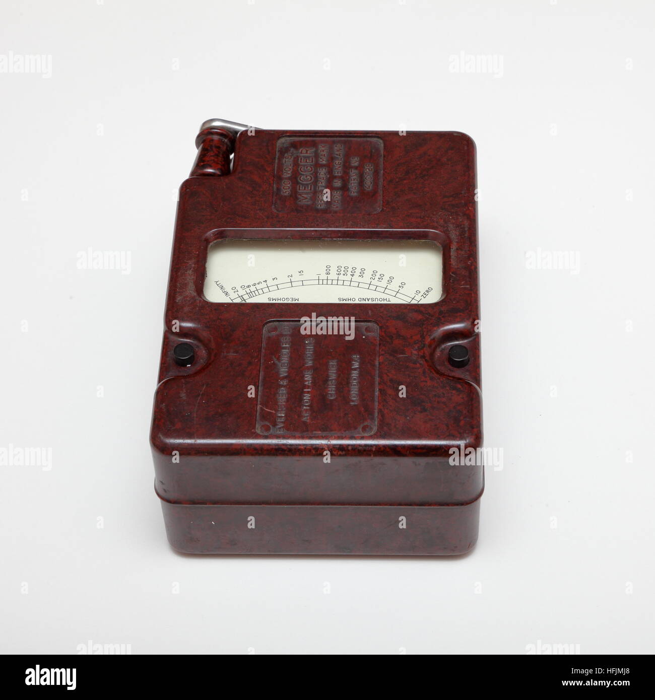 Evershed and Vignoles Megger hand wound high voltage insulation tester ...