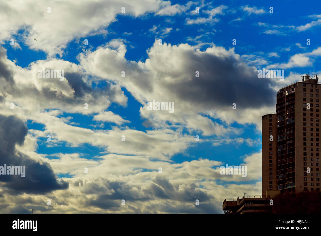 Dramatic stormy clouds. Natural background, a dark stormy sky Stock ...