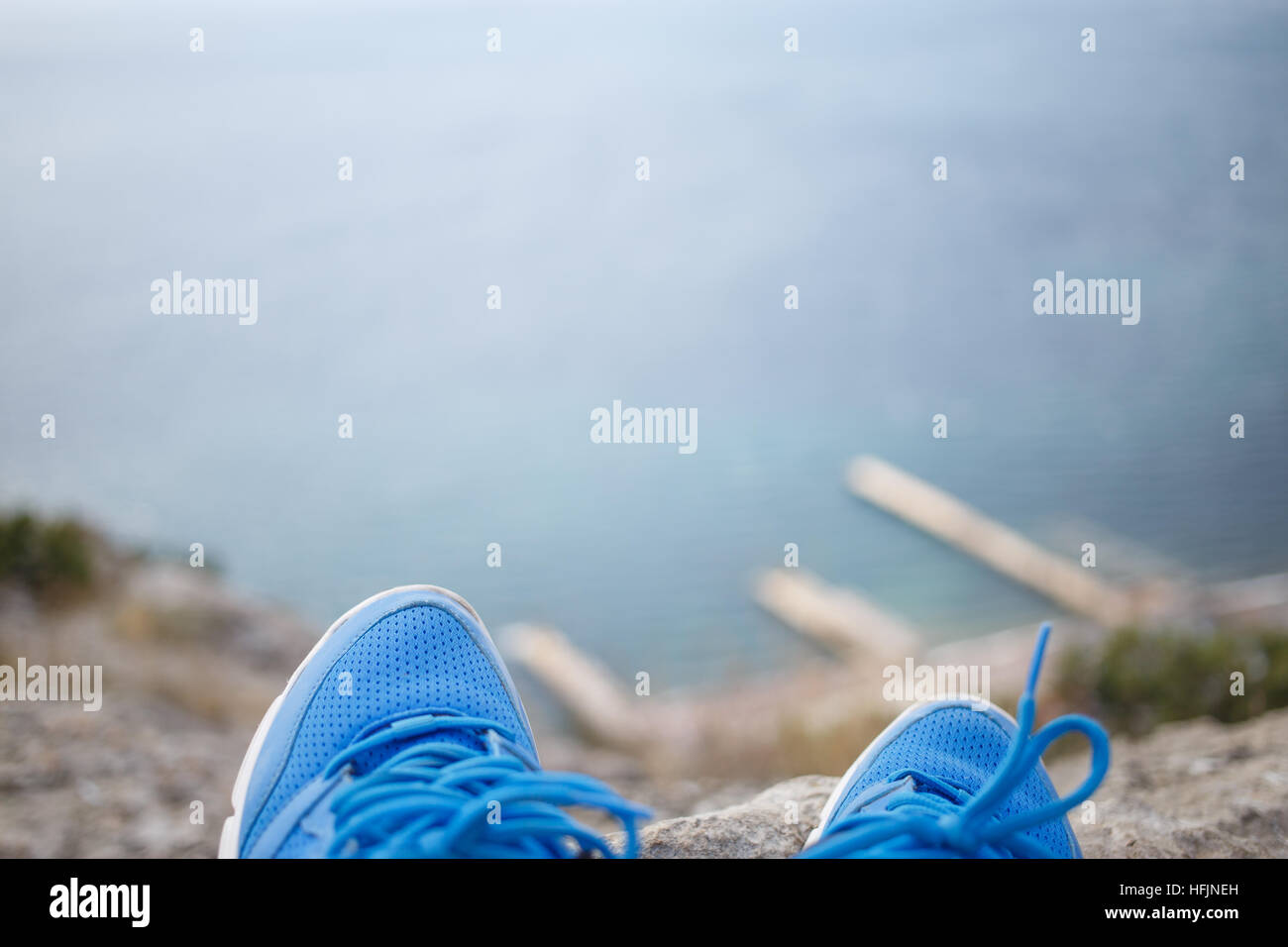Pair traveler hiker shoes hi-res stock photography and images - Alamy