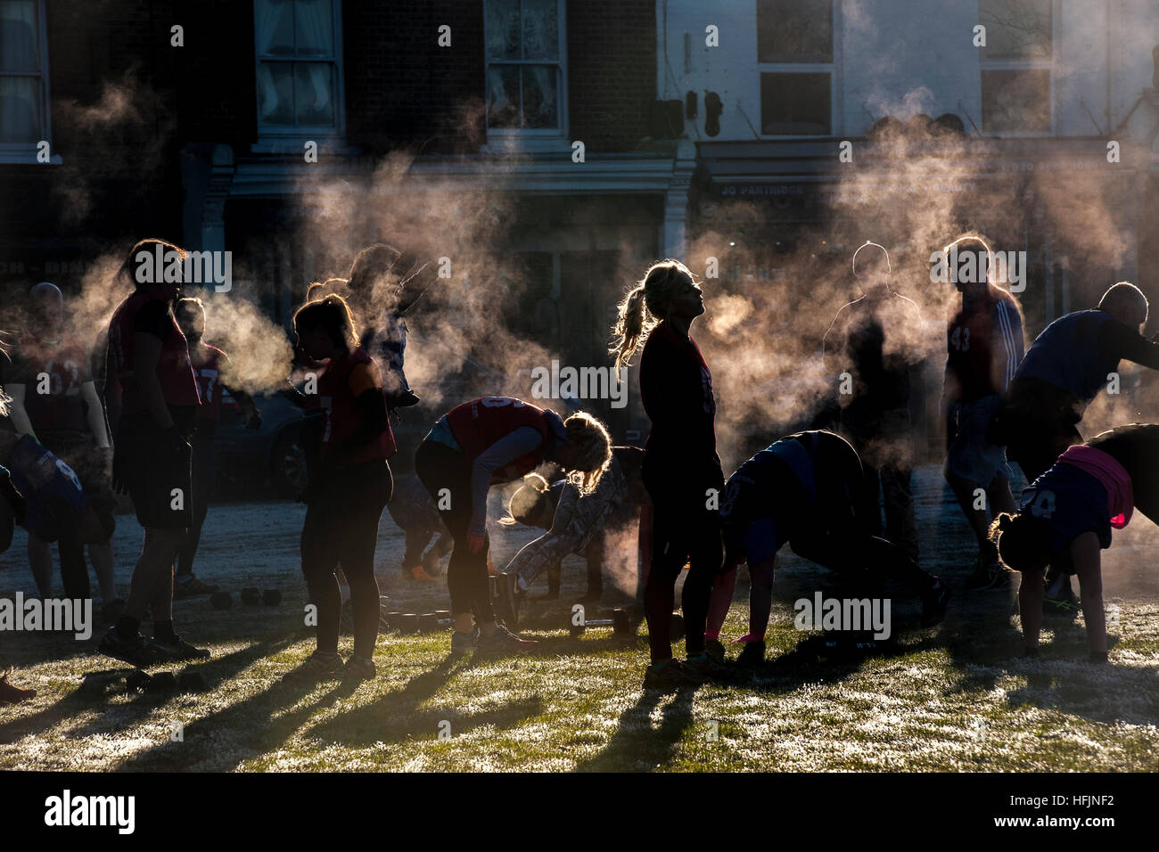 Woman and running and frosty hi-res stock photography and images - Alamy