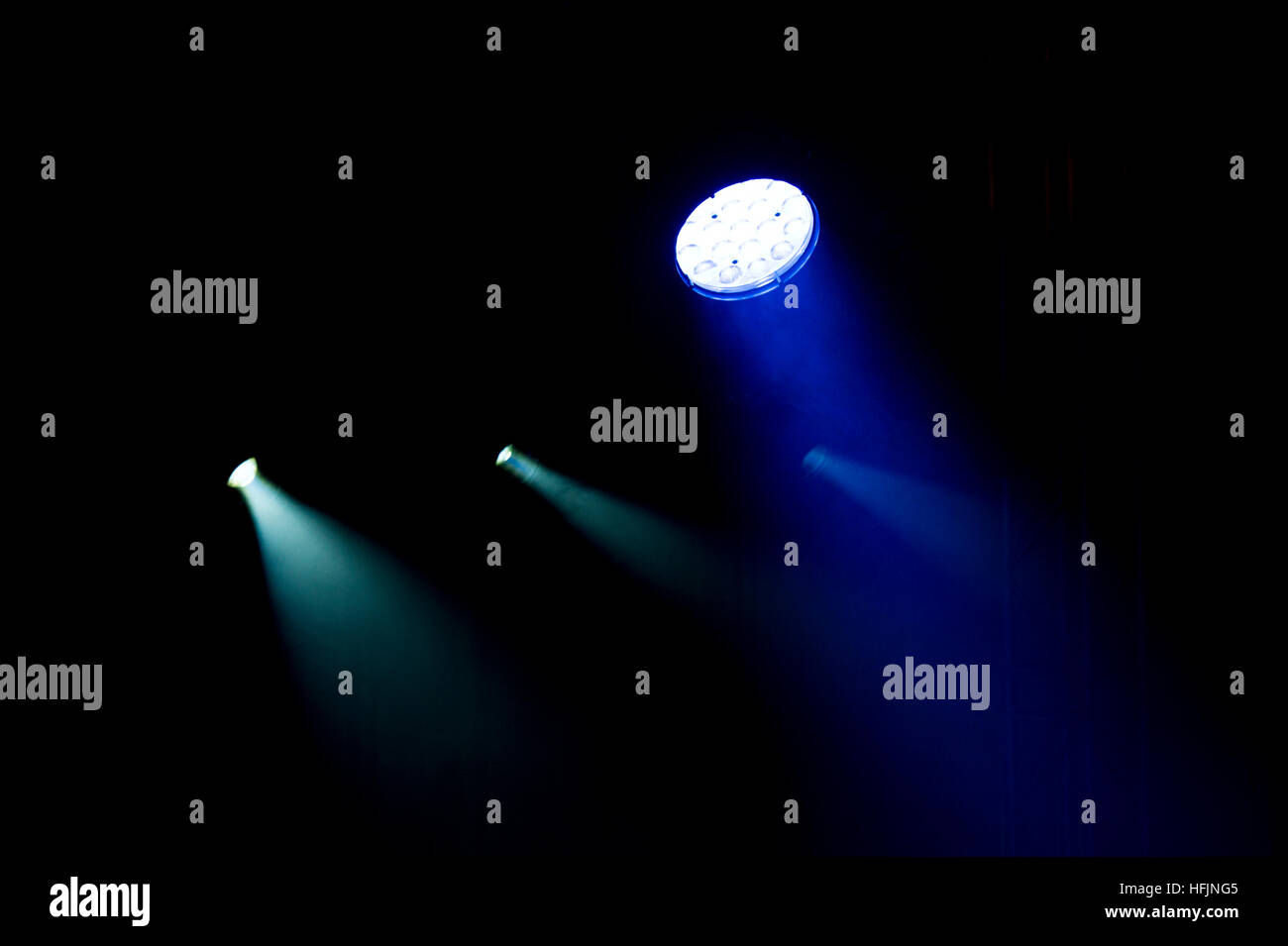 Theatre stage spot lights Stock Photo - Alamy