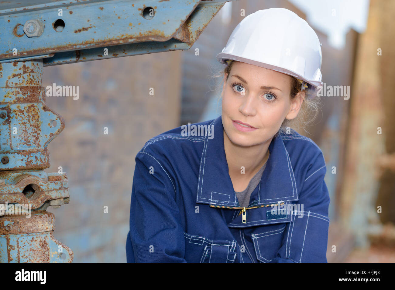 tired woman engineer Stock Photo - Alamy