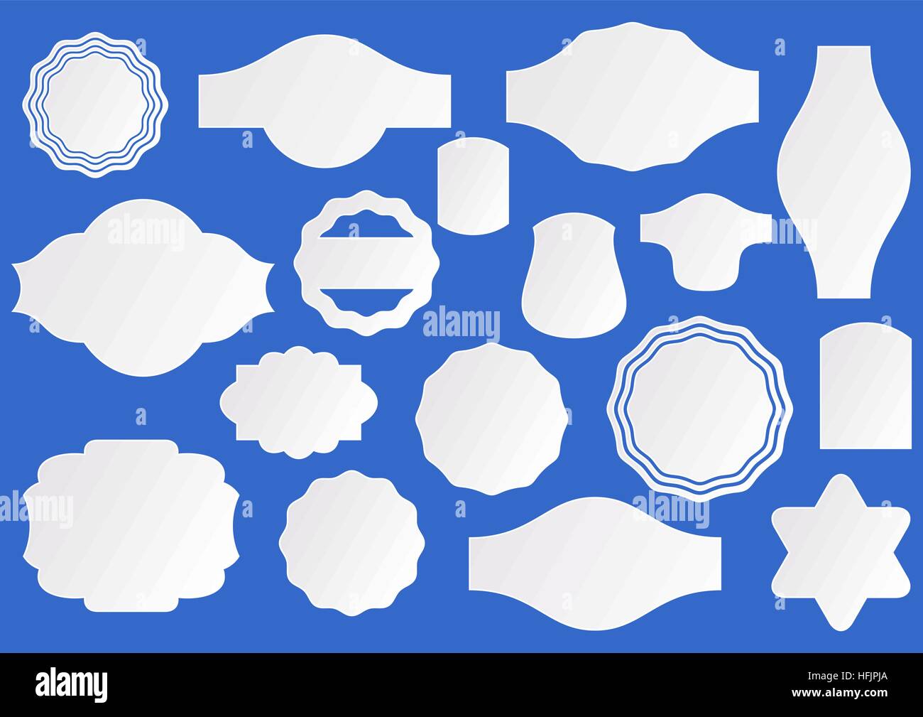 Set of various vector vintage labels design elements Stock Vector Image ...