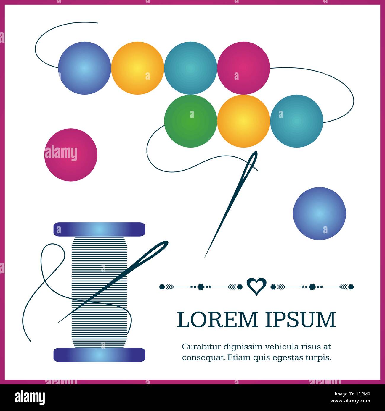 Jewelry making beads Stock Vector Images - Alamy