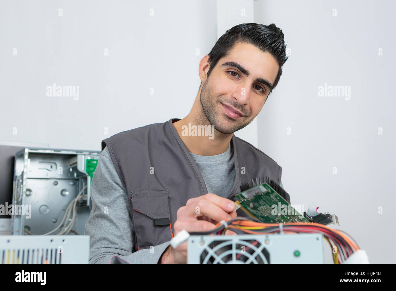 conducting assembly process Stock Photo - Alamy