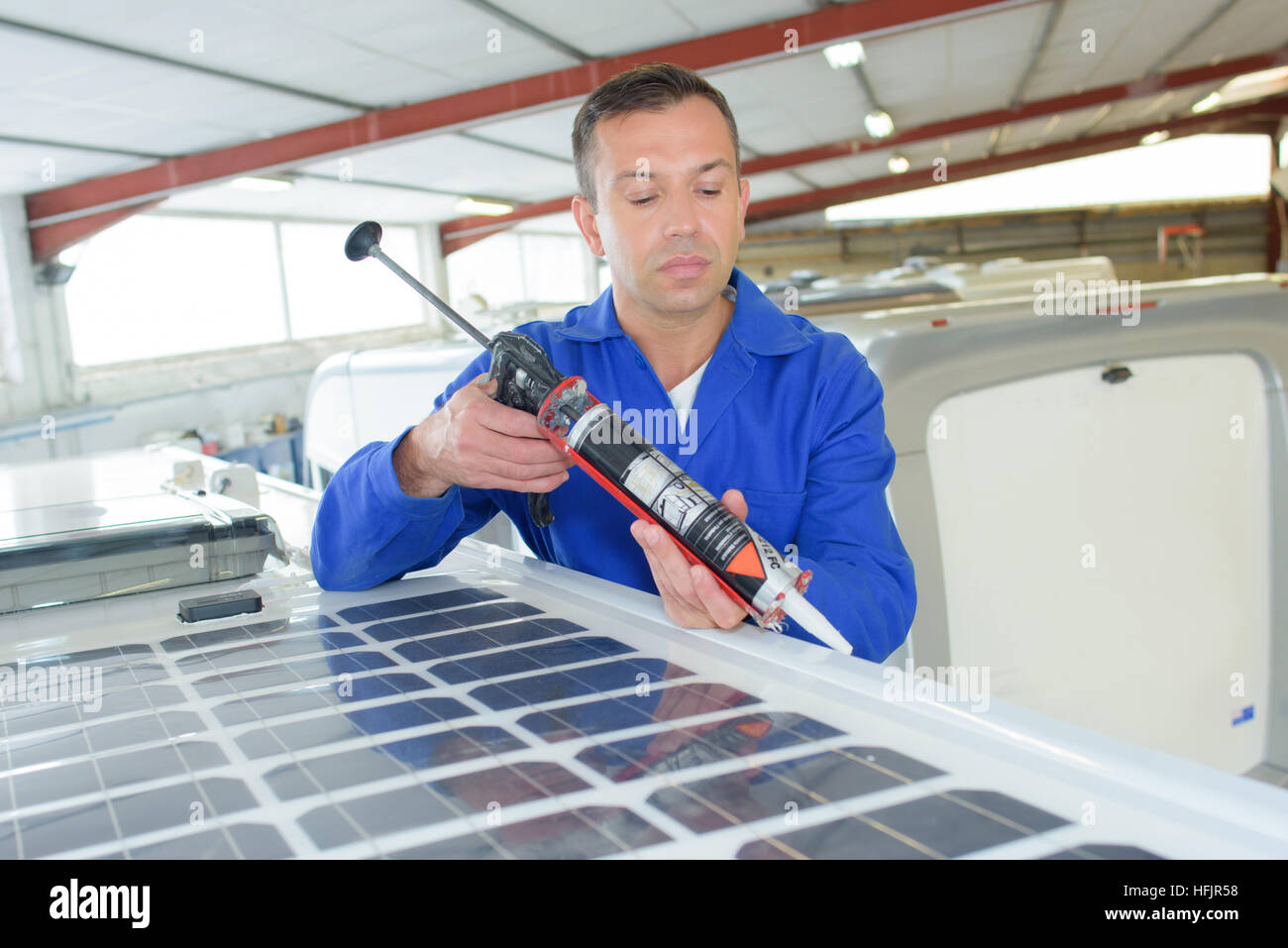 Solar panel camper van hi-res stock photography and images - Alamy