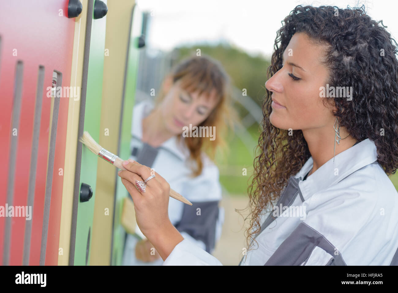 Playground equipment maintenance hi-res stock photography and images ...