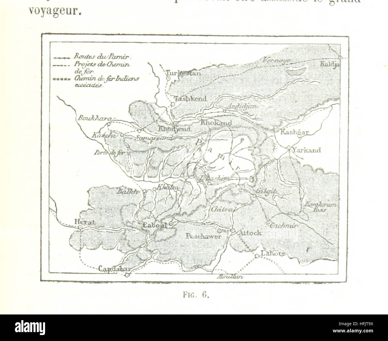 This image from 'Le Pamir' illustrates the physical and historical ...