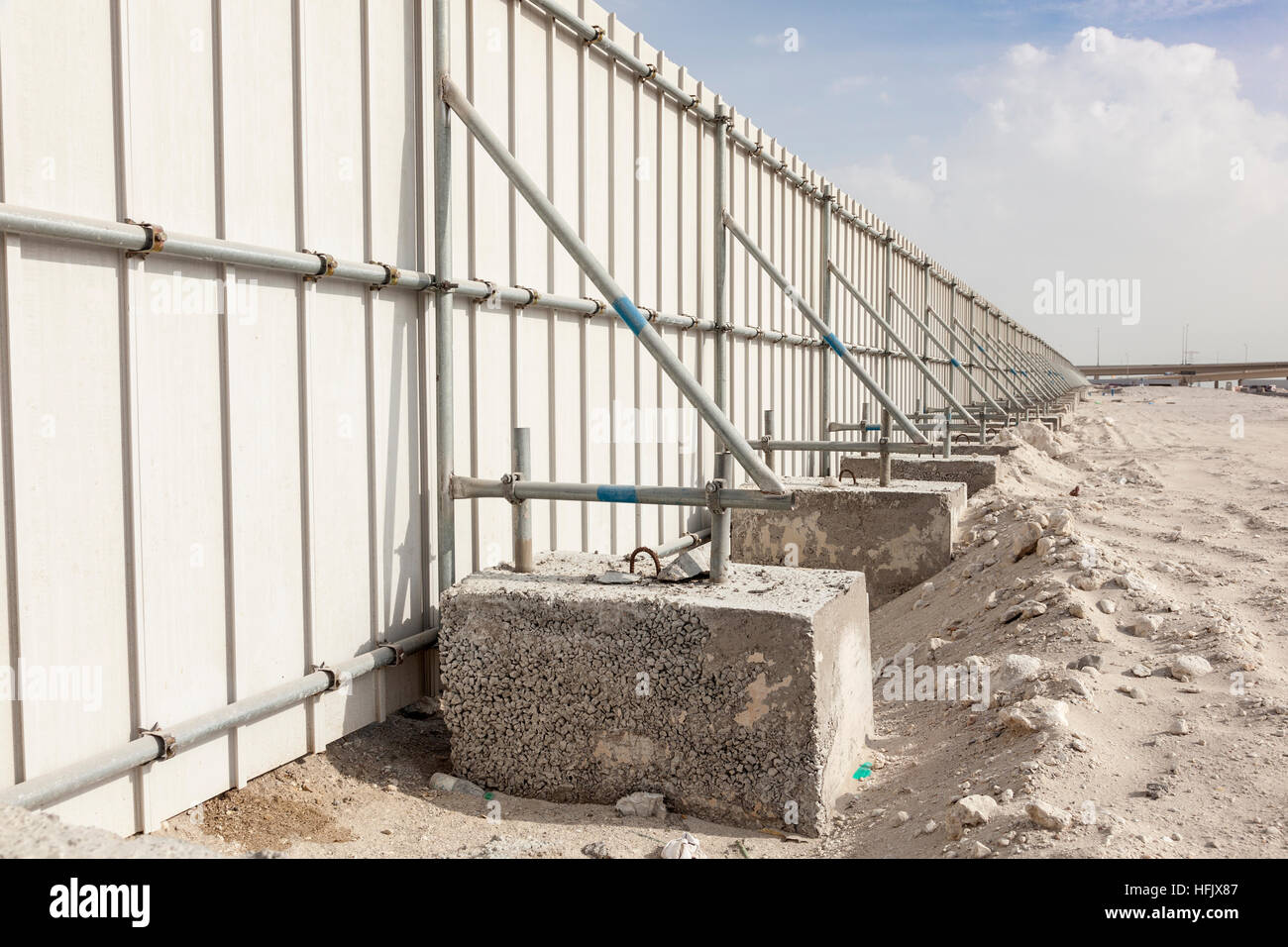 Steel Fence Construction Site High Resolution Stock Photography and ...
