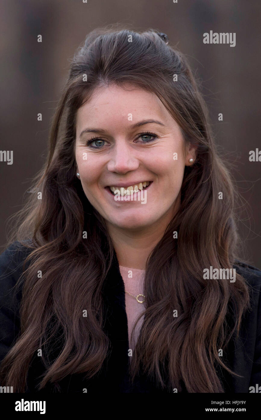 Laura Unsworth at the Tower of London, as she has been awarded an MBE ...