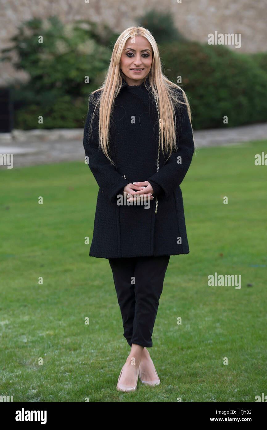 Manisha Tailor at the Tower of London, as she has been awarded an MBE ...