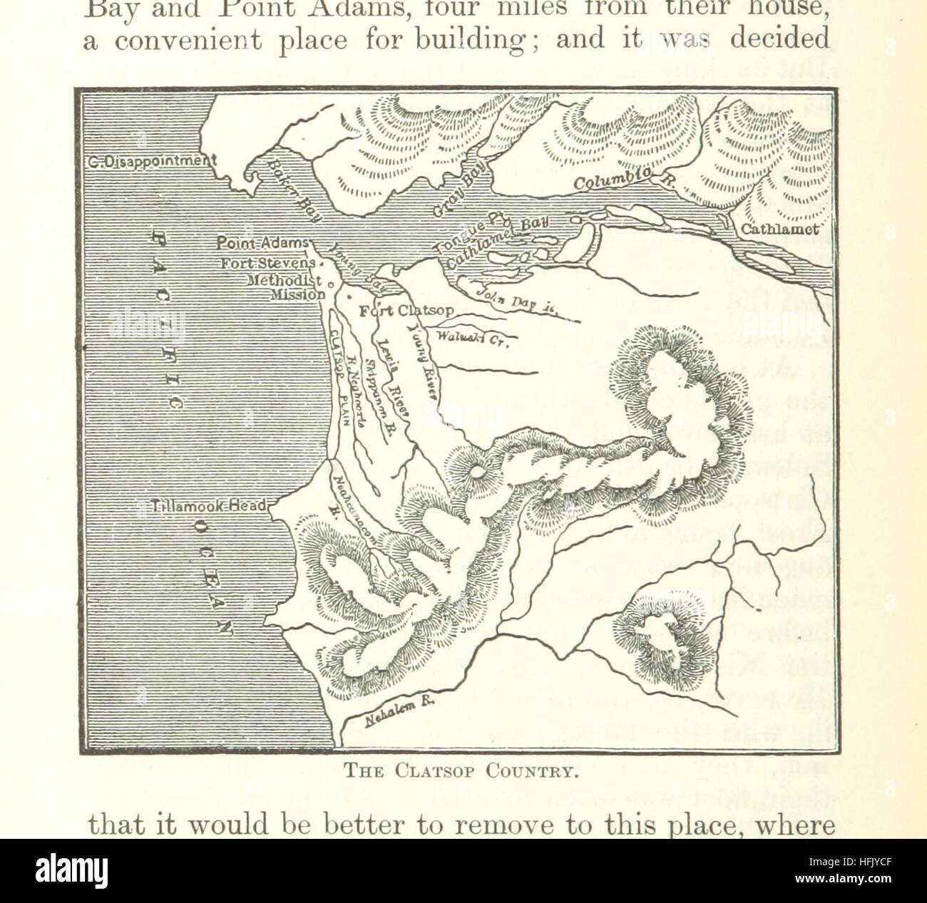 A map image from 'History of the Pacific States of North America' by ...