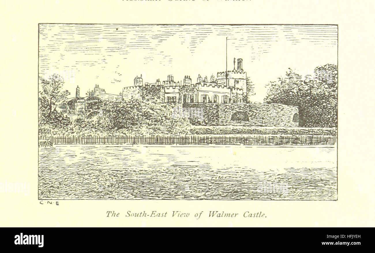 The image from 'Records of Walmer' depicts the history of Walmer Castle ...