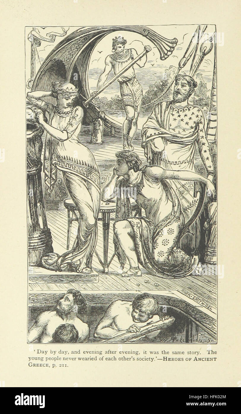 This image is from 'Heroes of Ancient Greece', illustrating key figures ...