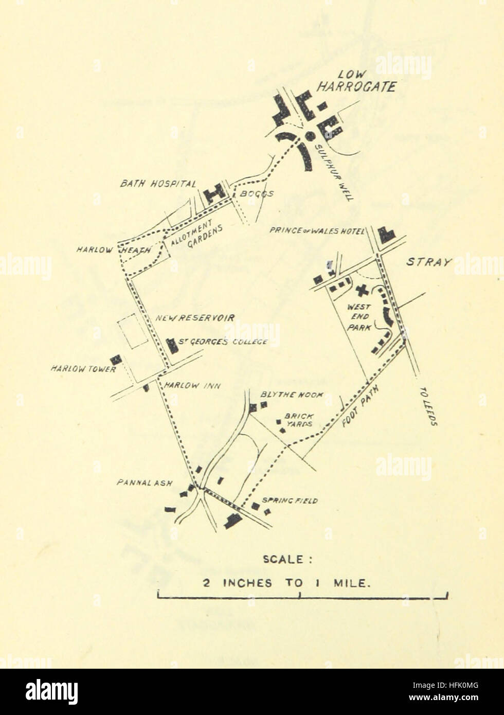This image is from the second edition of Thorpe’s Guide to Harrogate ...