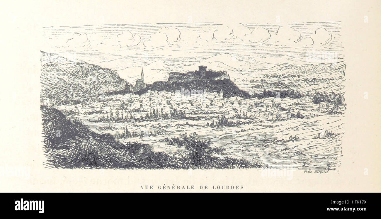 An illustrated work showcasing the French Pyrenees, with illustrations ...