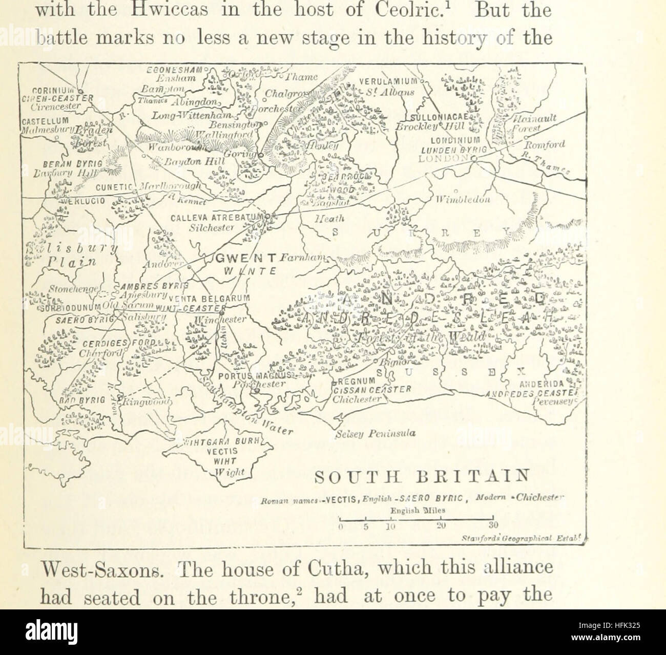 An image from 'The Making of England,' focusing on the geographical and ...
