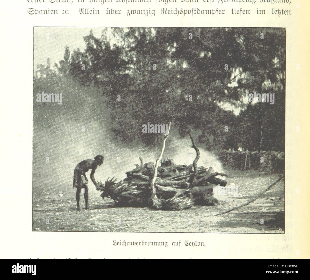 This image from 'Um die Erde in Wort und Bild' shows visual and textual ...