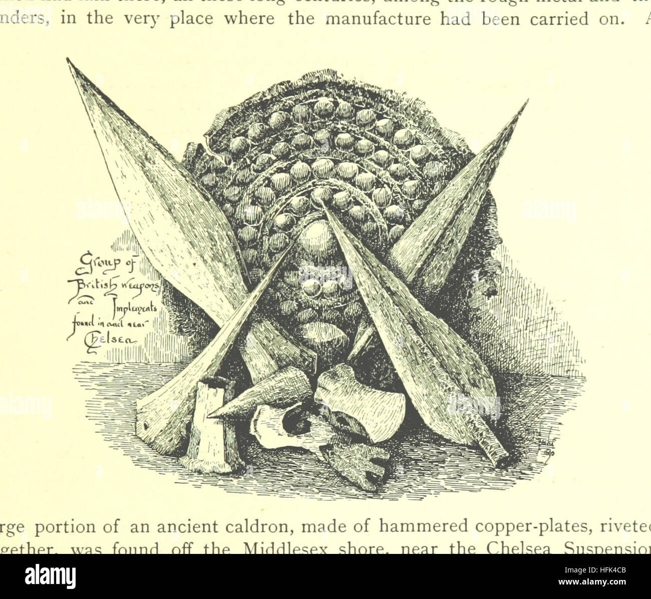 Image from 'Memorials of Old Chelsea', illustrating the history of ...