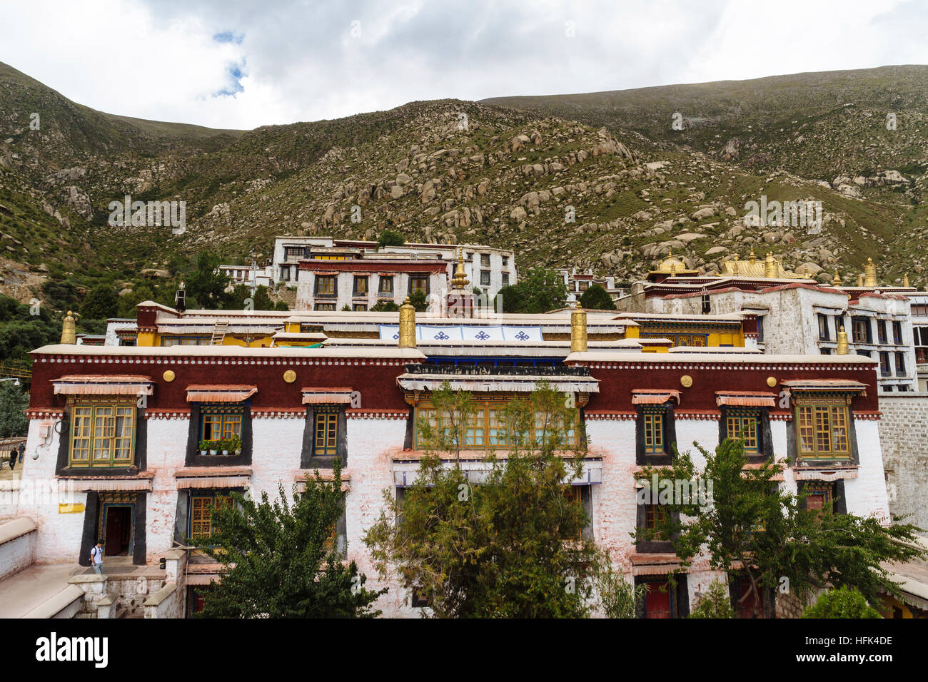 Lhasa, Tibet - The view in Drepung Monastery, the biggest Buddhism ...
