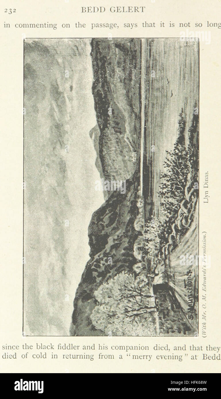 This image from 'Bedd Gelert' illustrates the historical and folkloric ...