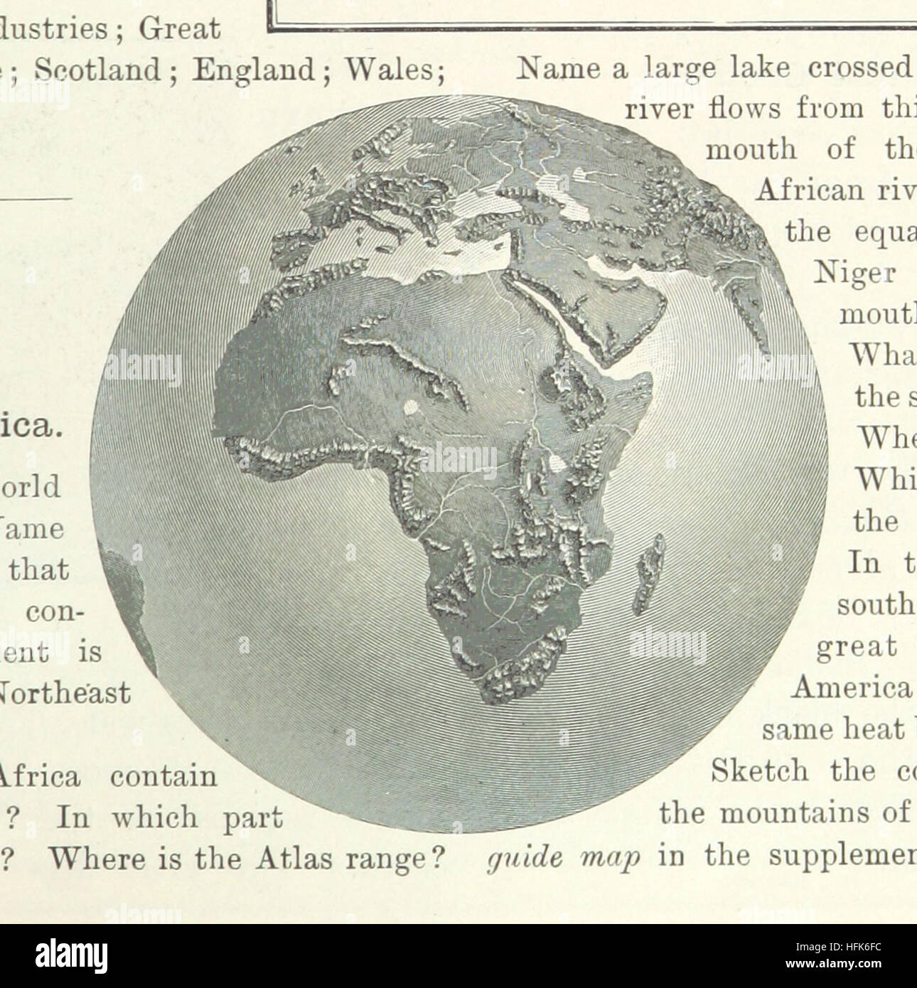 An image from 'Elements of Geography' illustrating fundamental ...