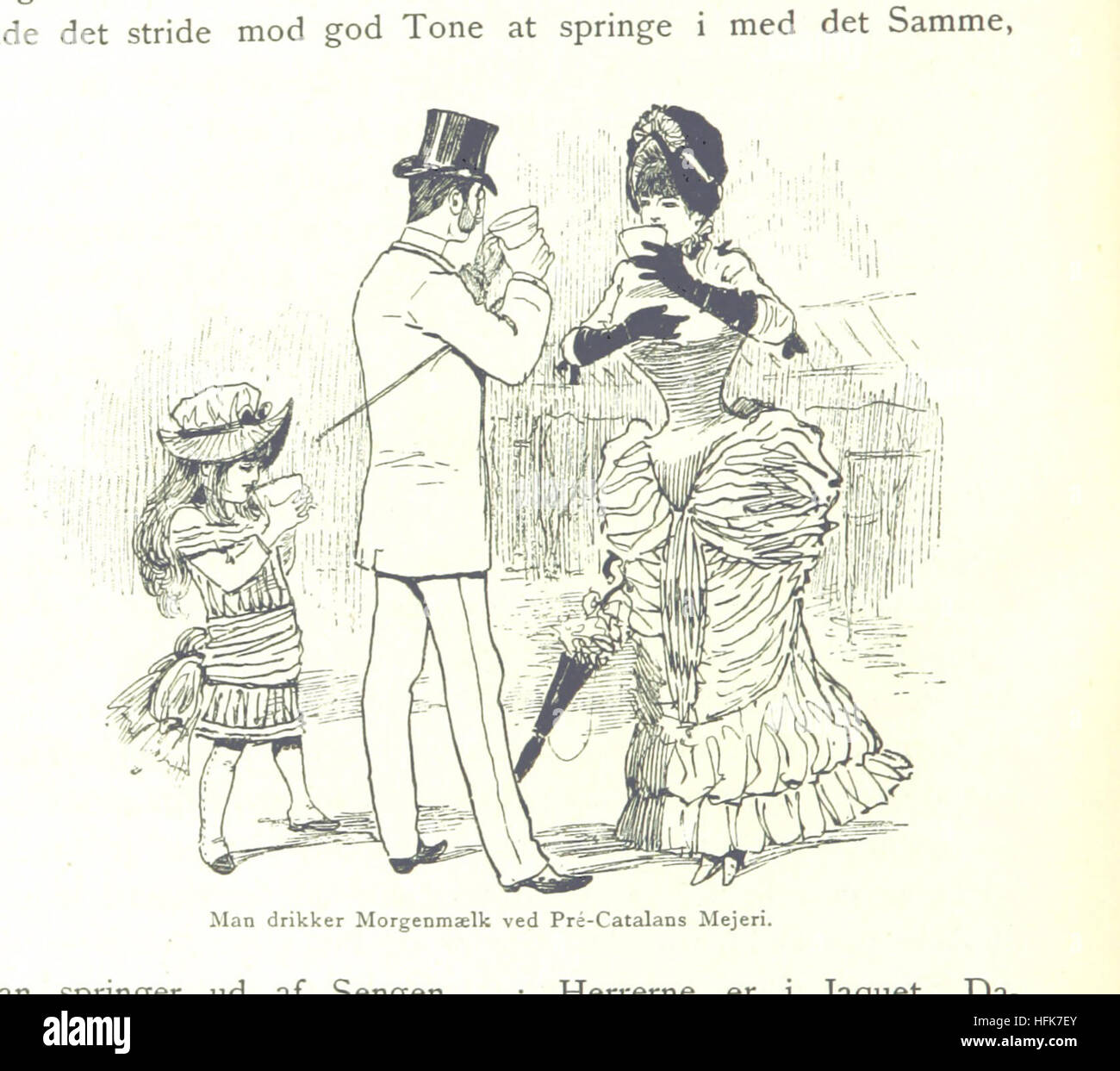 This image, from 'Pariserliv i Firserne,' illustrates life in Paris ...