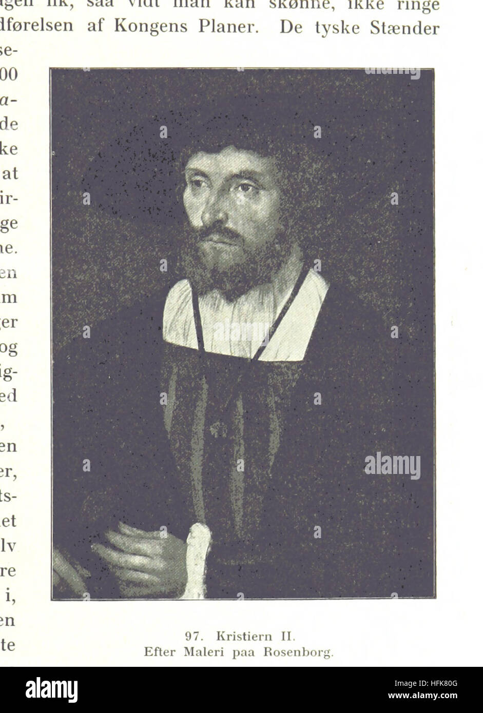 A historical illustrated work on Denmark's history, focusing on key ...