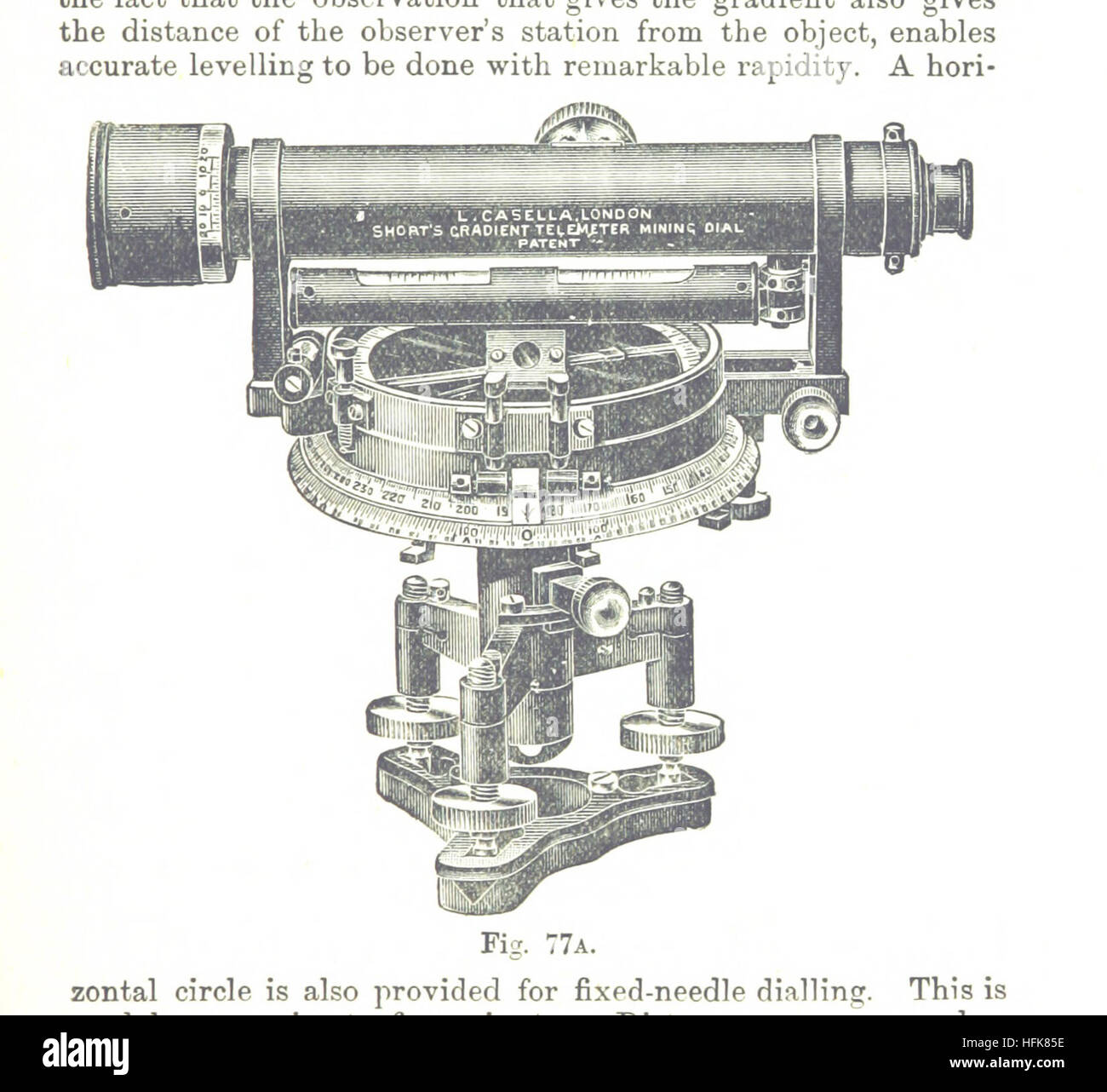 This image is from a treatise on mine surveying, featuring detailed ...