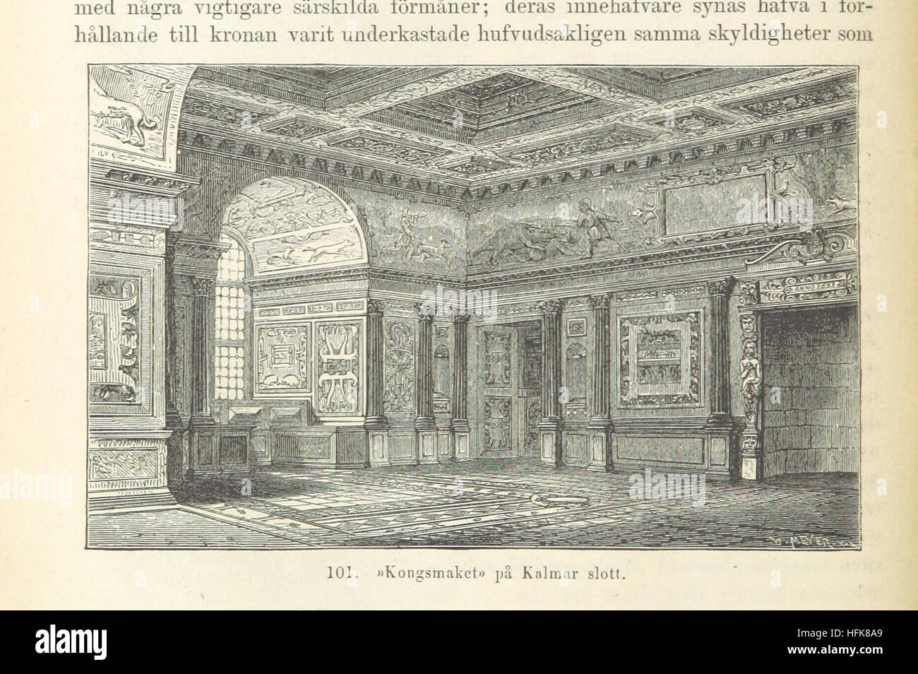 An illustration from the Swedish history book 'Sveriges Historia ...