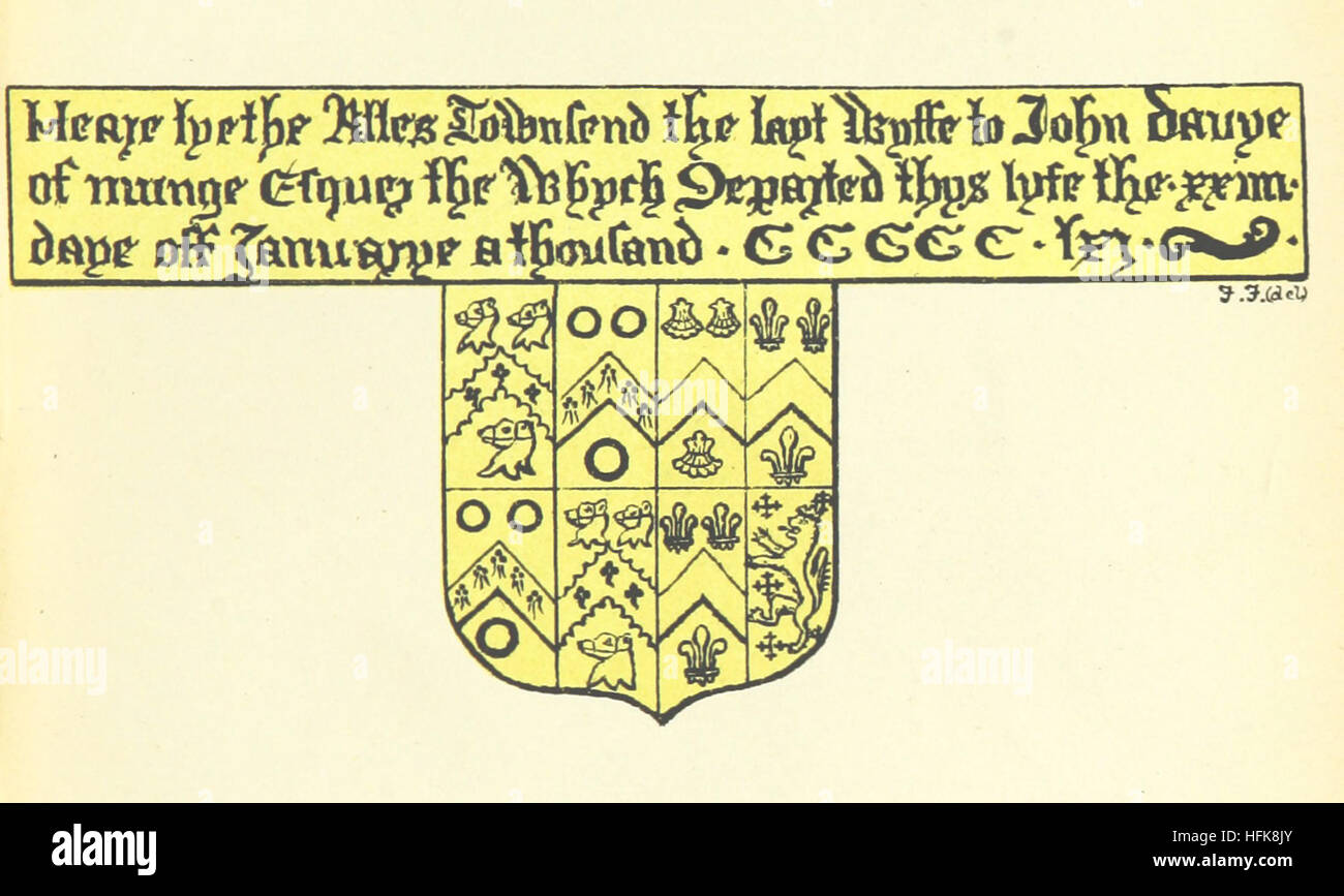 This work details the coats of arms found on brasses and monuments ...