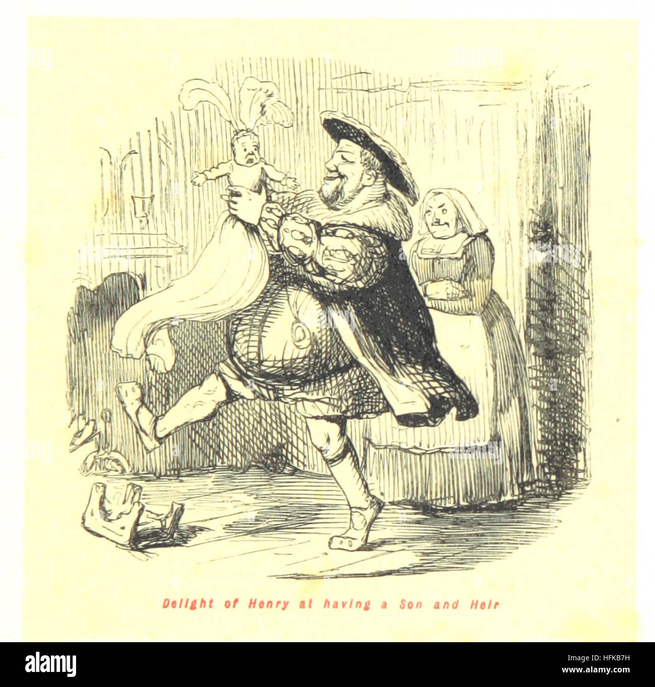 This image from 'The Comic History of England' by Gilbert Abbott A ...