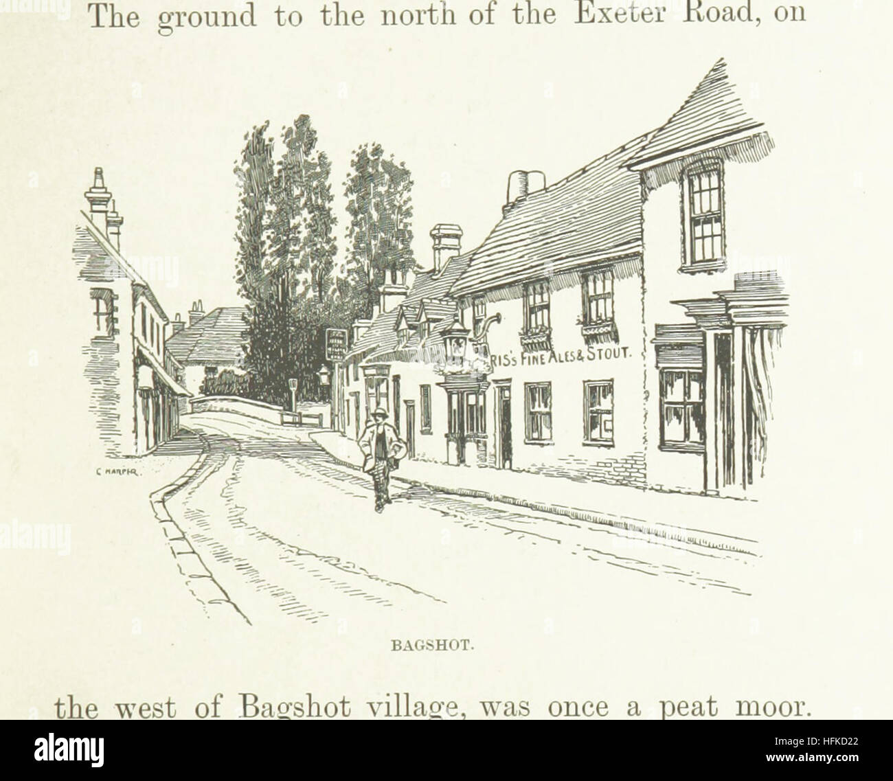Old map of exeter england hi-res stock photography and images - Alamy