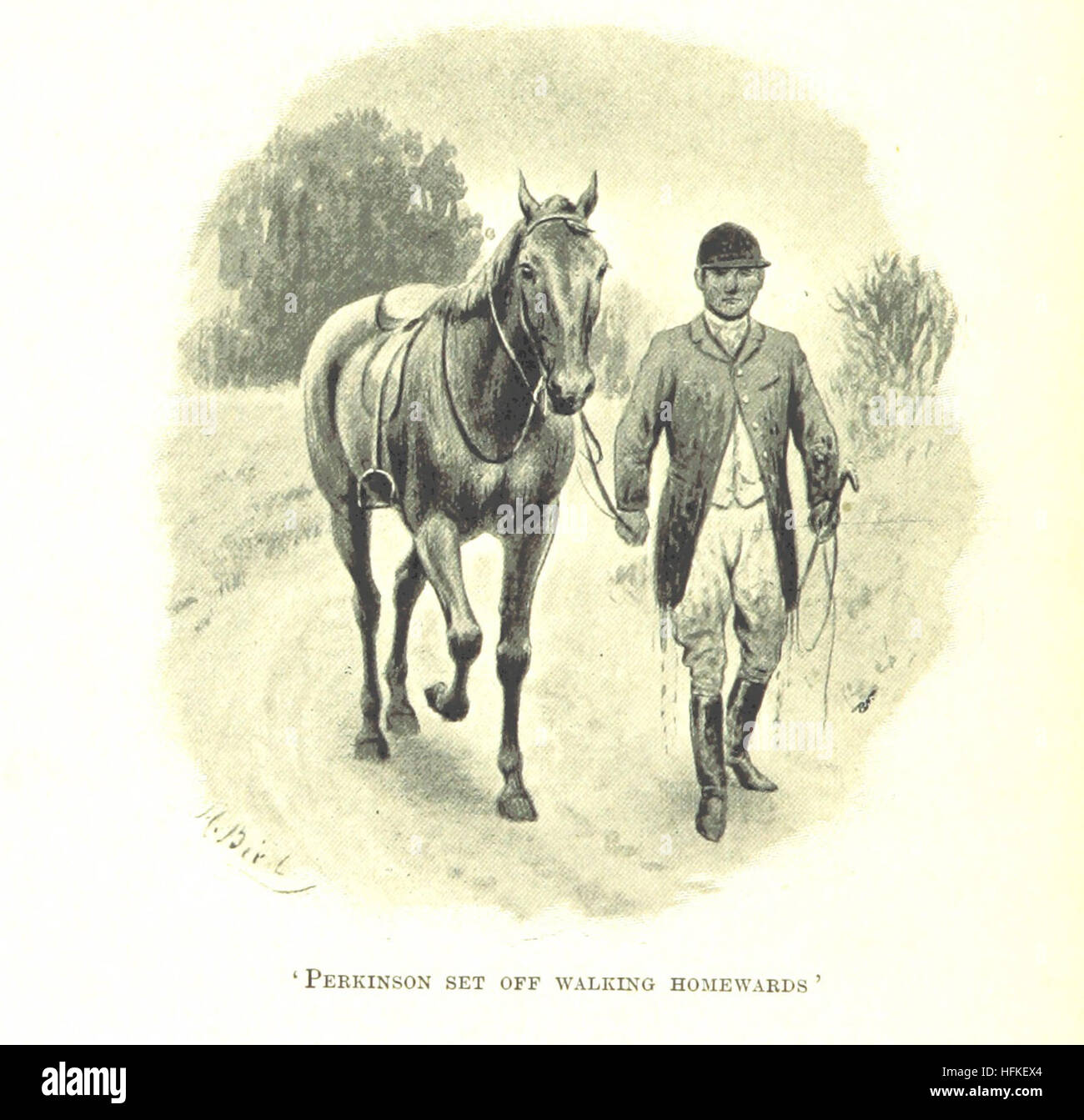 An illustration from 'Racing and Chasing', a collection of sporting ...