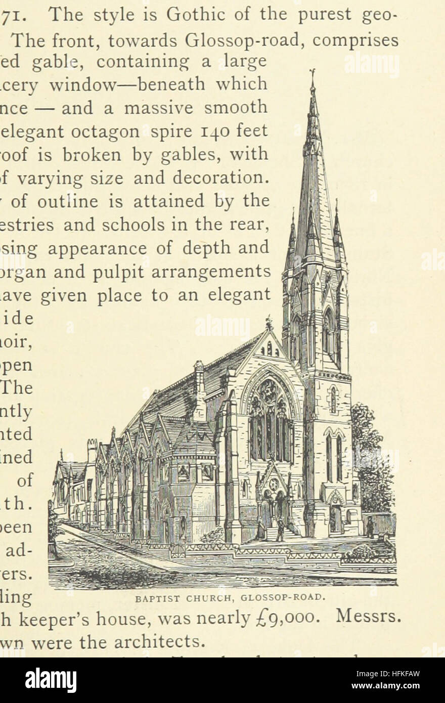 Illustration from 'The Illustrated Guide to Sheffield' depicting the ...