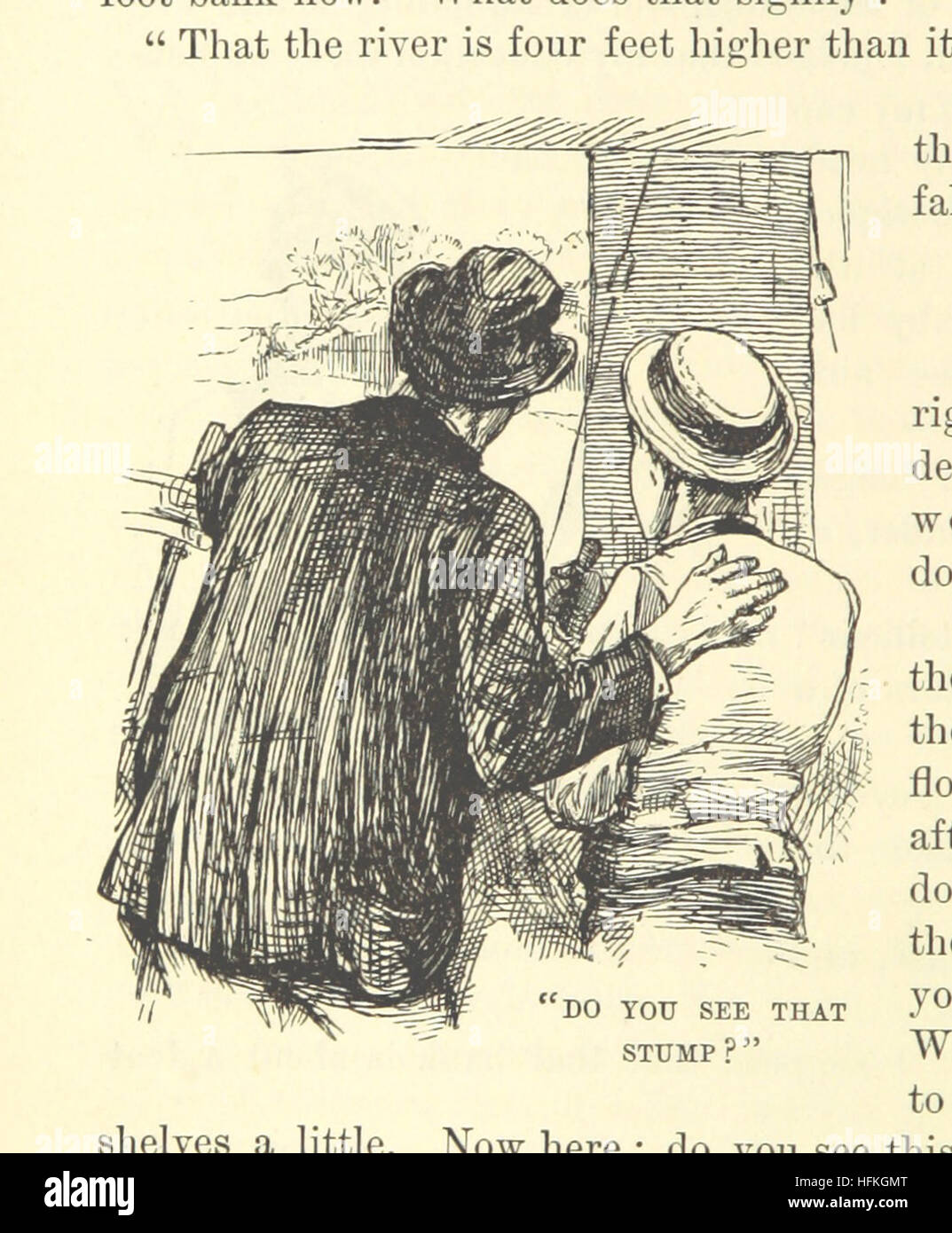 An image from 'Life on the Mississippi' by Mark Twain, depicting the ...