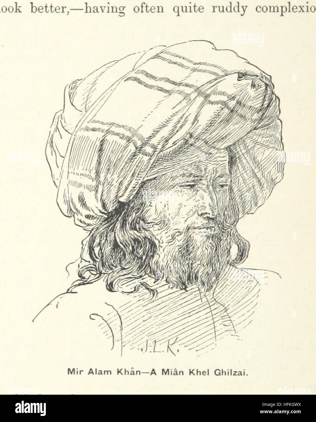 This image from page 102 of 'Across the Border' by J. L. Kipling ...