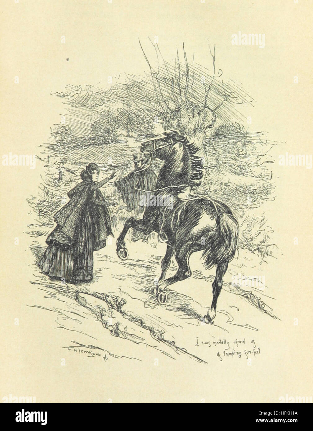 An image from page 131 of 'Jane Eyre', featuring a scene from the novel ...
