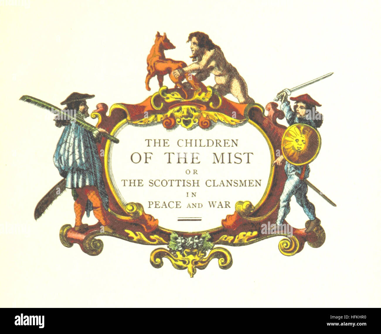 Scottish clansmen illustration hi-res stock photography and images - Alamy