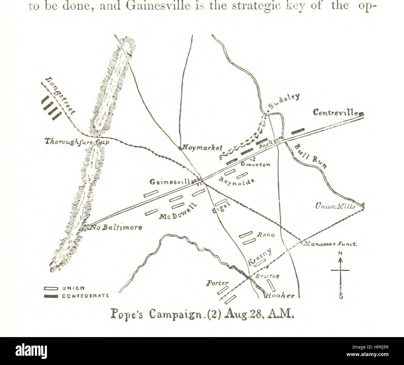 This image depicts a bird’s-eye view of the American Civil War ...