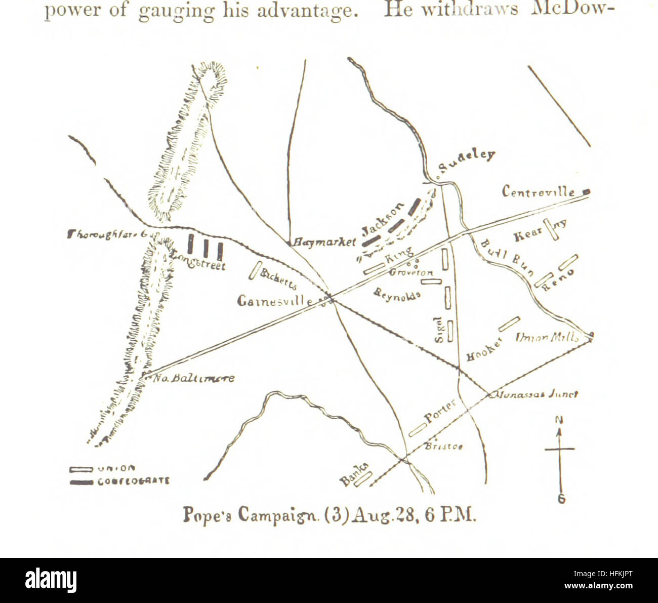 Image from 'A Bird's-Eye View of Our Civil War' showing a bird's-eye ...
