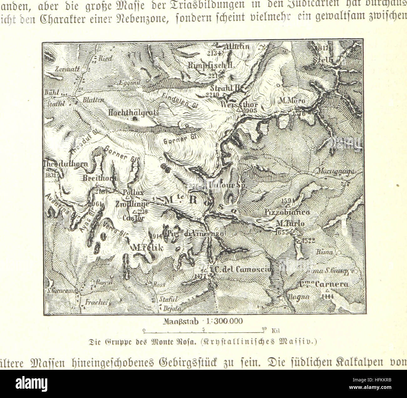 The alps mountain range maps cartography hi-res stock photography and ...