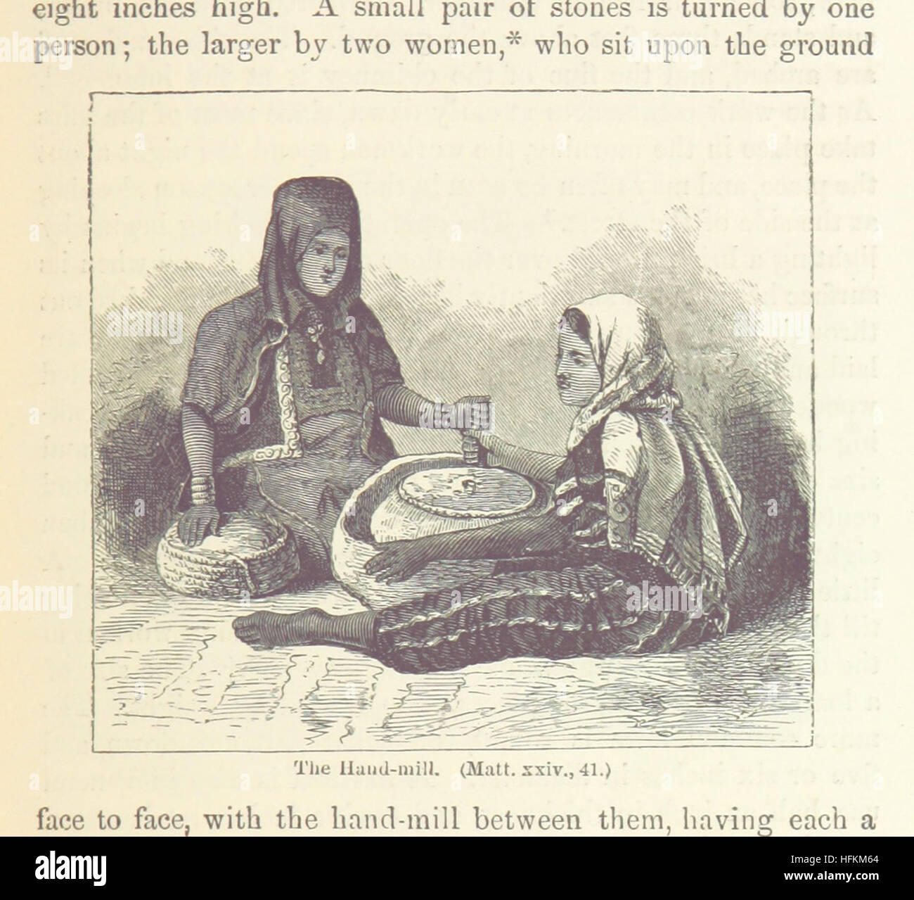 An illustration from 'Bible Lands', showing the modern customs and ...