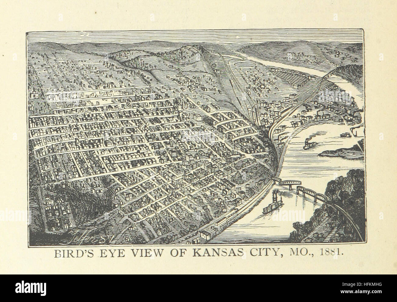 This image from the 'History of Saline County, Missouri' presents ...