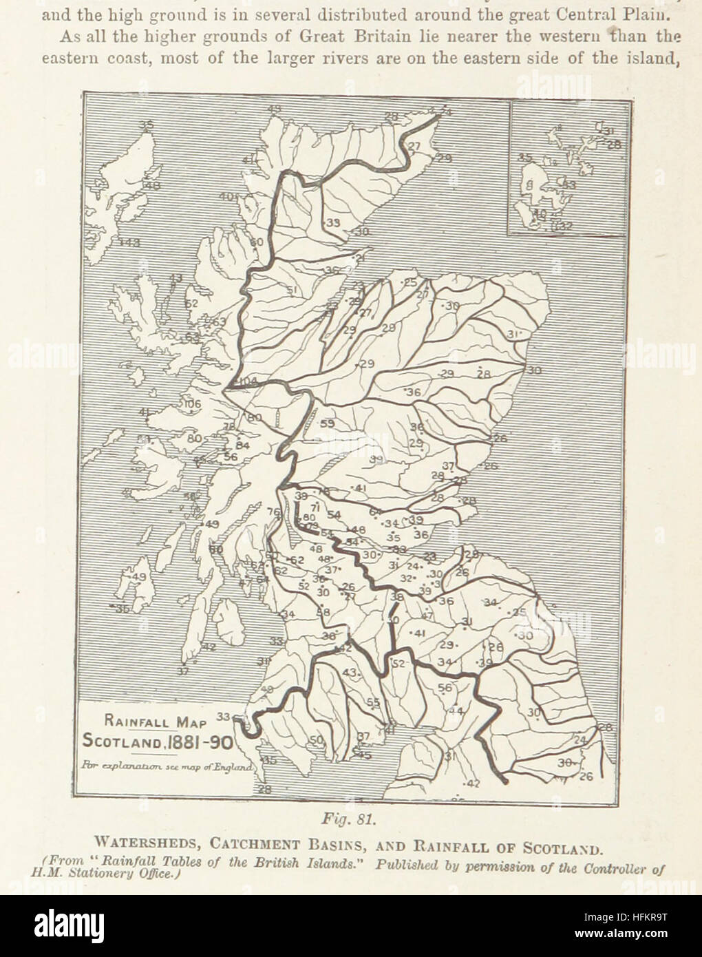 Image from 'A Class-Book of Physical Geography', showing geographical ...