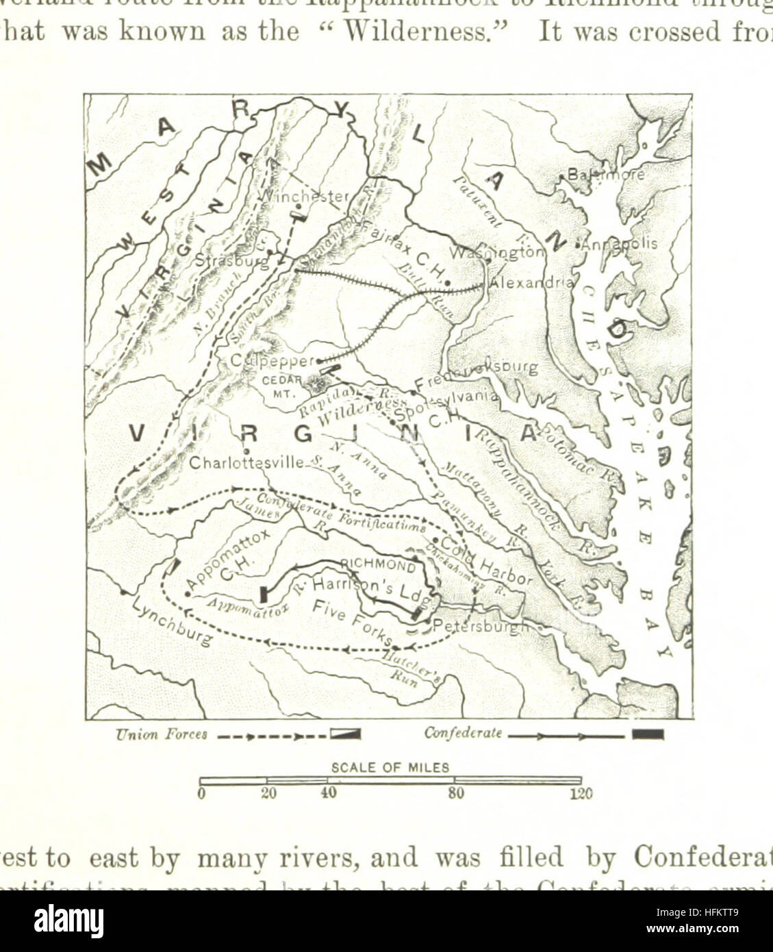 Us 1864 civil war map hi-res stock photography and images - Alamy