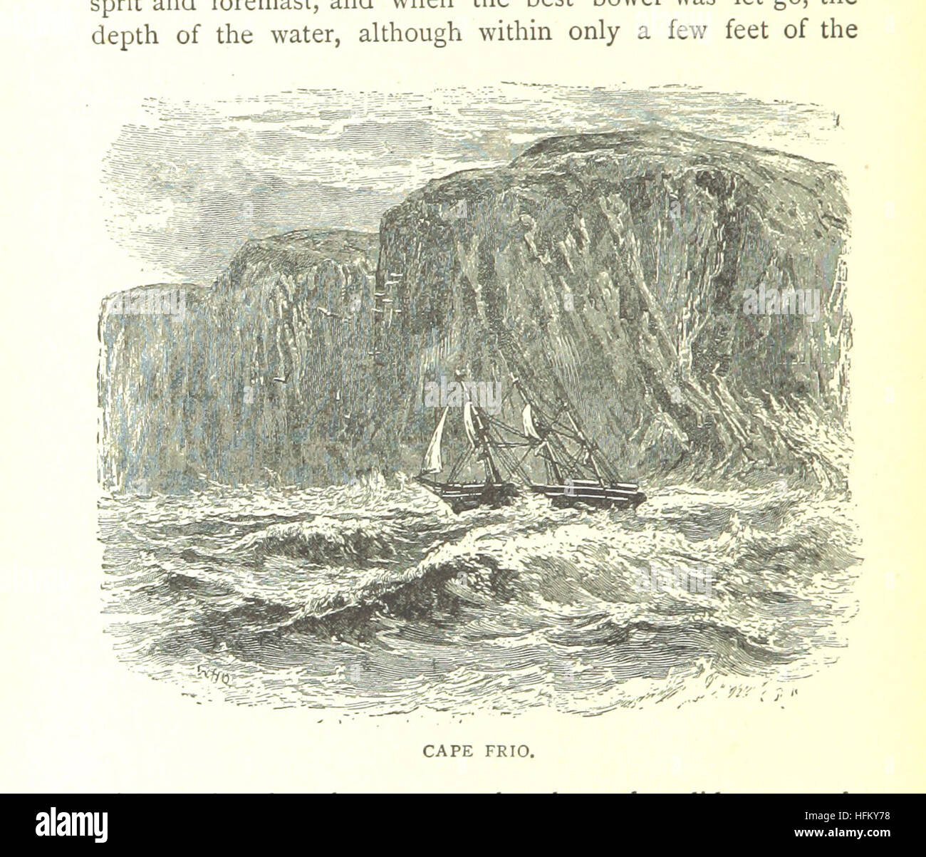 An illustration from 'Ships, Sailors, and the Sea,' depicting the life ...